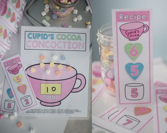 Preschool Valentine Activity Bundle Cupid's Cocoa Kit / | Etsy