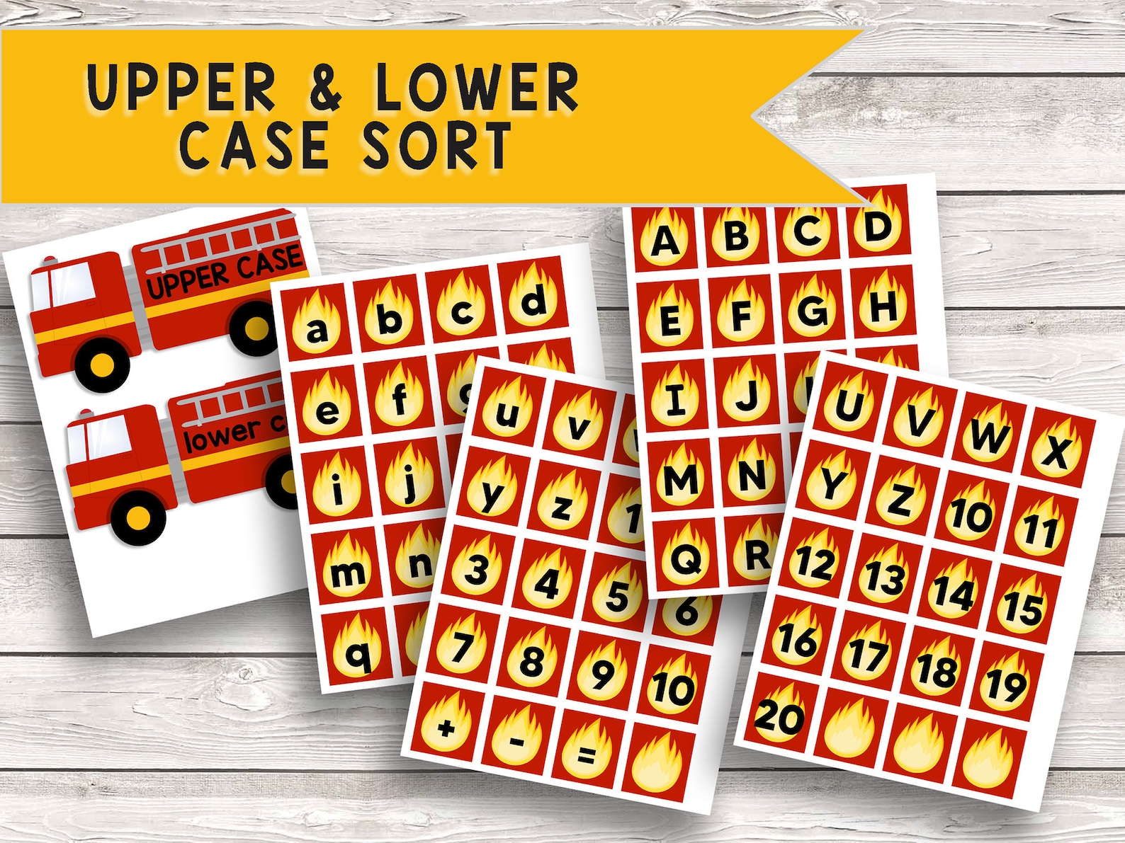 Preschool Uppercase and Lowercase ABC Sort / Alphabet Learning - Etsy