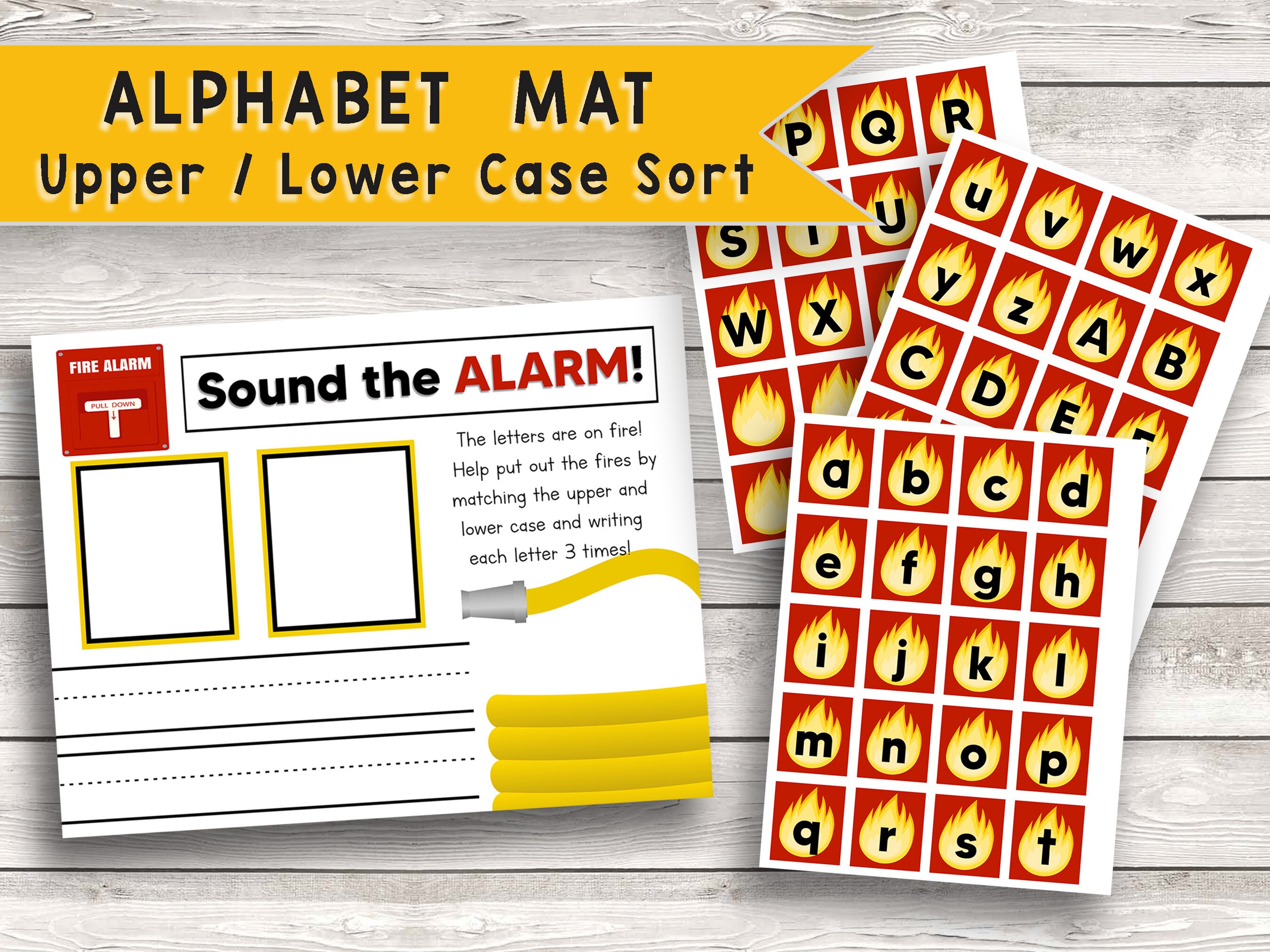 Preschool ABC Practice Mat / Alphabet Practice / Themed - Etsy