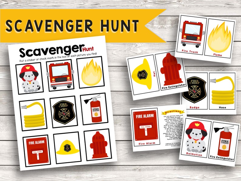 Preschool Learning THEME / Firetruck Fire Firefighter / - Etsy