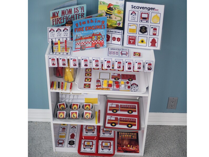 Preschool Learning THEME / Firetruck Fire Firefighter / - Etsy