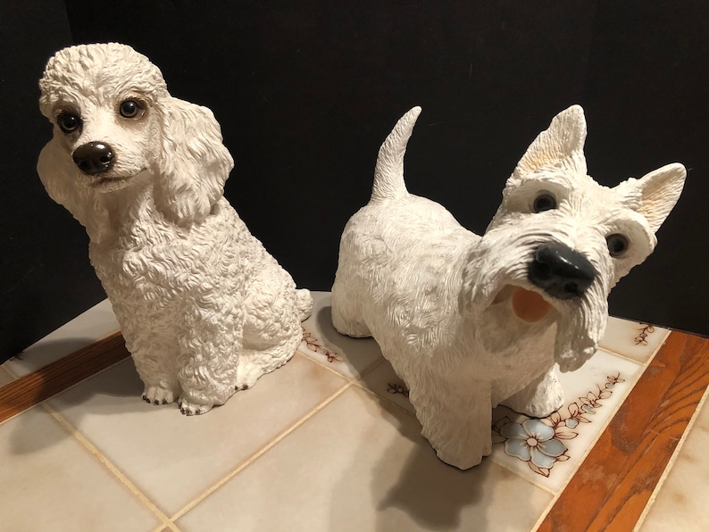 1984 Universal Statuary Corp #323 Poodle White Dog Statue - Etsy
