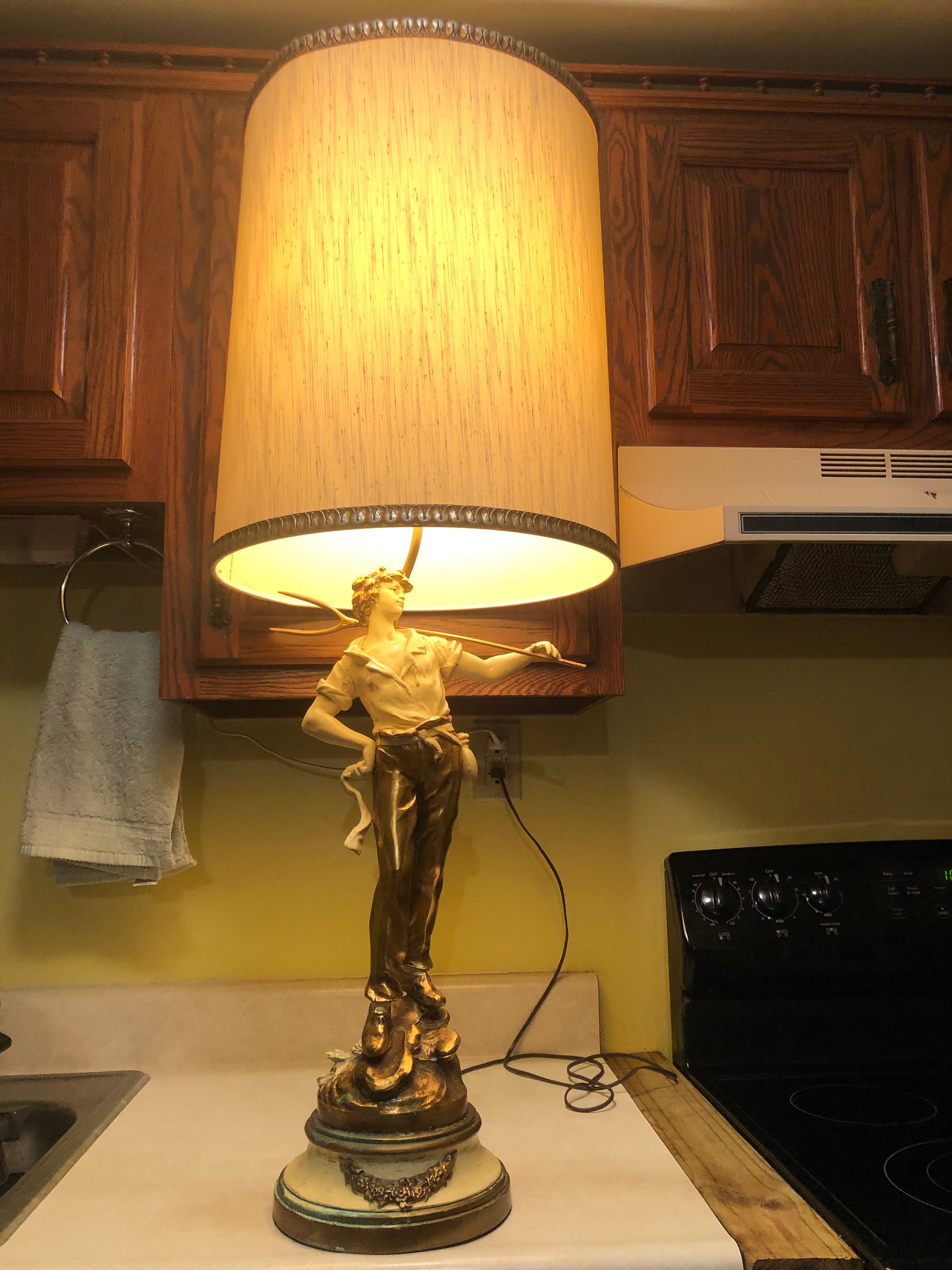 Antique Male Lamp - Etsy