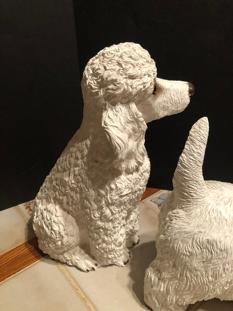 1984 Universal Statuary Corp #323 Poodle White Dog Statue - Etsy