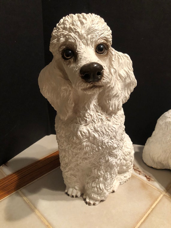 1984 Universal Statuary Corp 323 Poodle White Dog Statue - Etsy