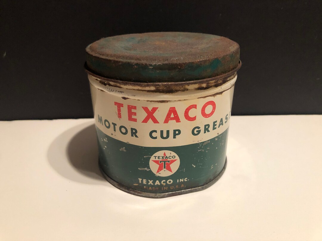 TEXACO Motor Cup Grease 1lb Metal Container Empty - Etsy