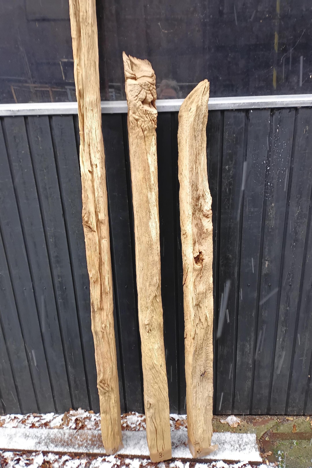 Oak Reclaimed Wood Beams Squared Timber Sections up to 2.0 M Long Satin ...