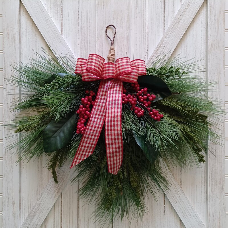 Christmas Window Swag - Etsy