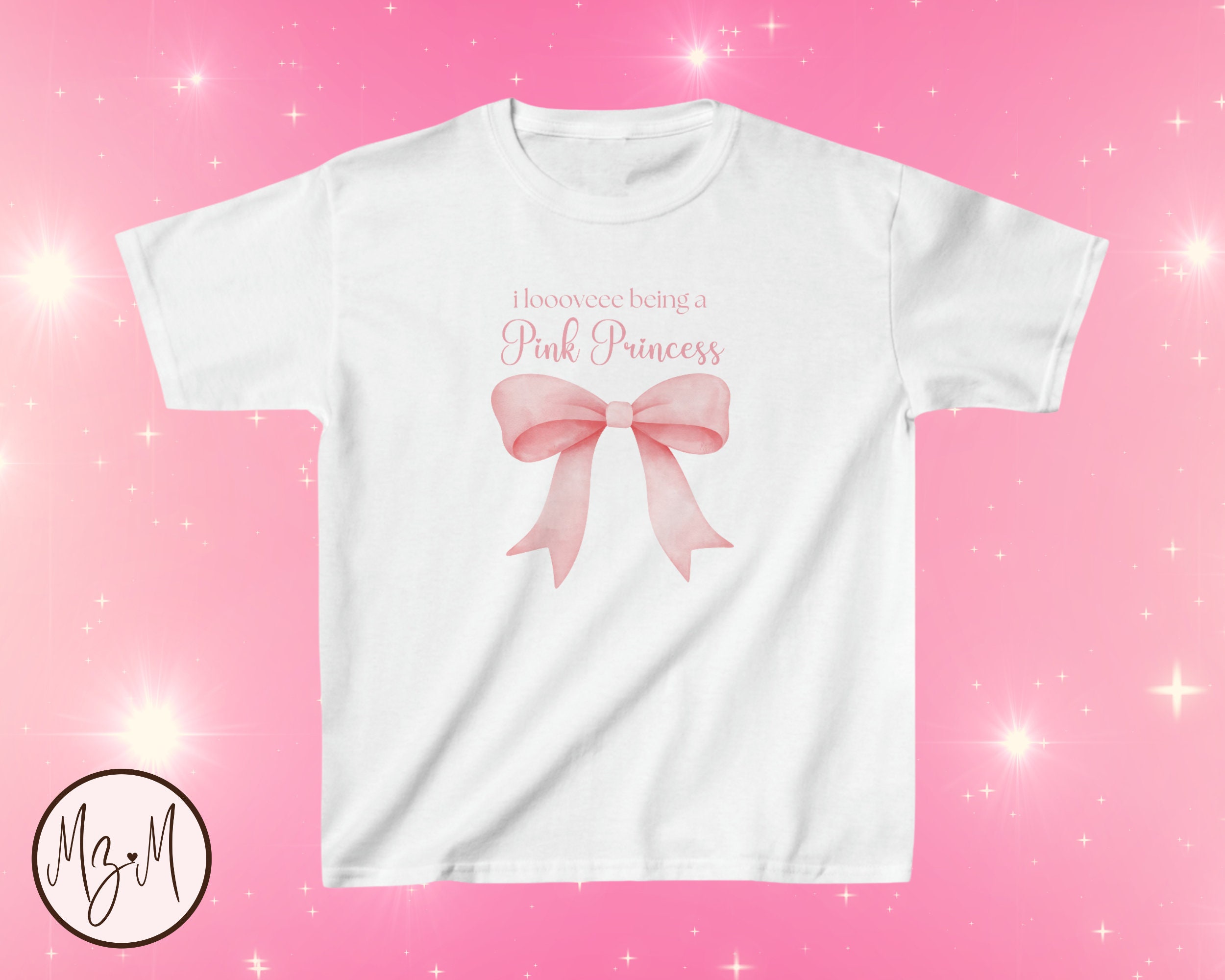 I Love Being A Pink Princess Baby Tee Coquette Bow Baby Tee Pink ...