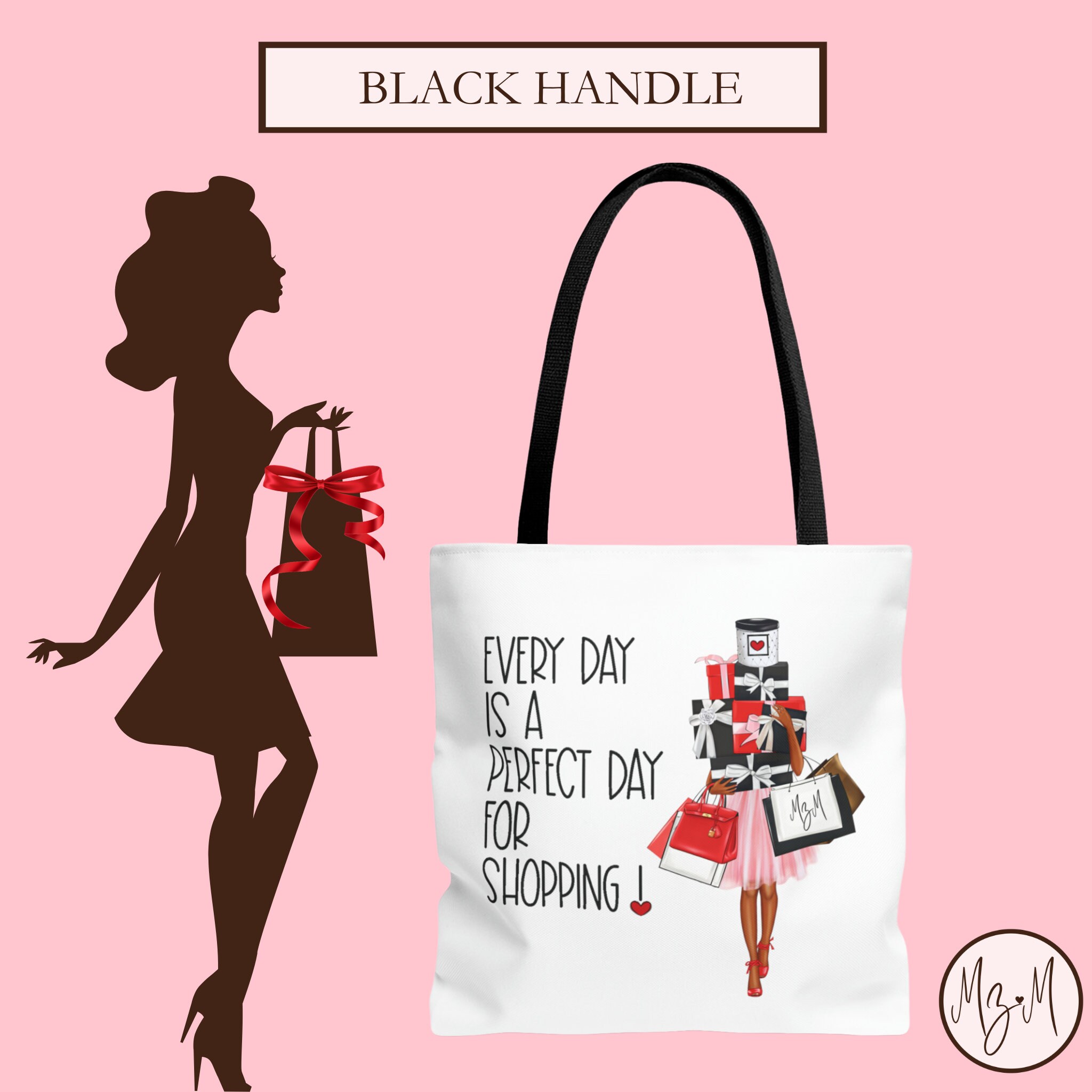 Every Day is the Perfect Day for Shopping Tote Dark Skin Weekender Bag ...