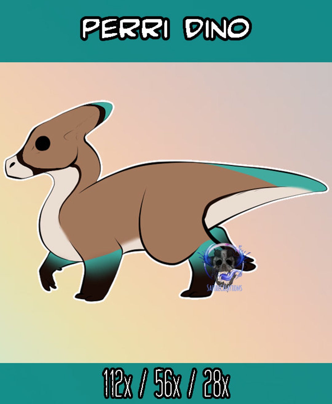 Perri Dino / Animated Twitch, Discord, Youtube - Etsy