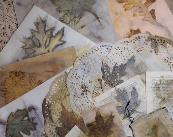 Handmade Eco Dyed Paper Pack B - Etsy