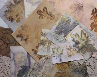 Handmade Eco Dyed Paper Pack B - Etsy