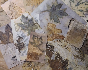 Handmade Eco Dyed Paper Pack B - Etsy