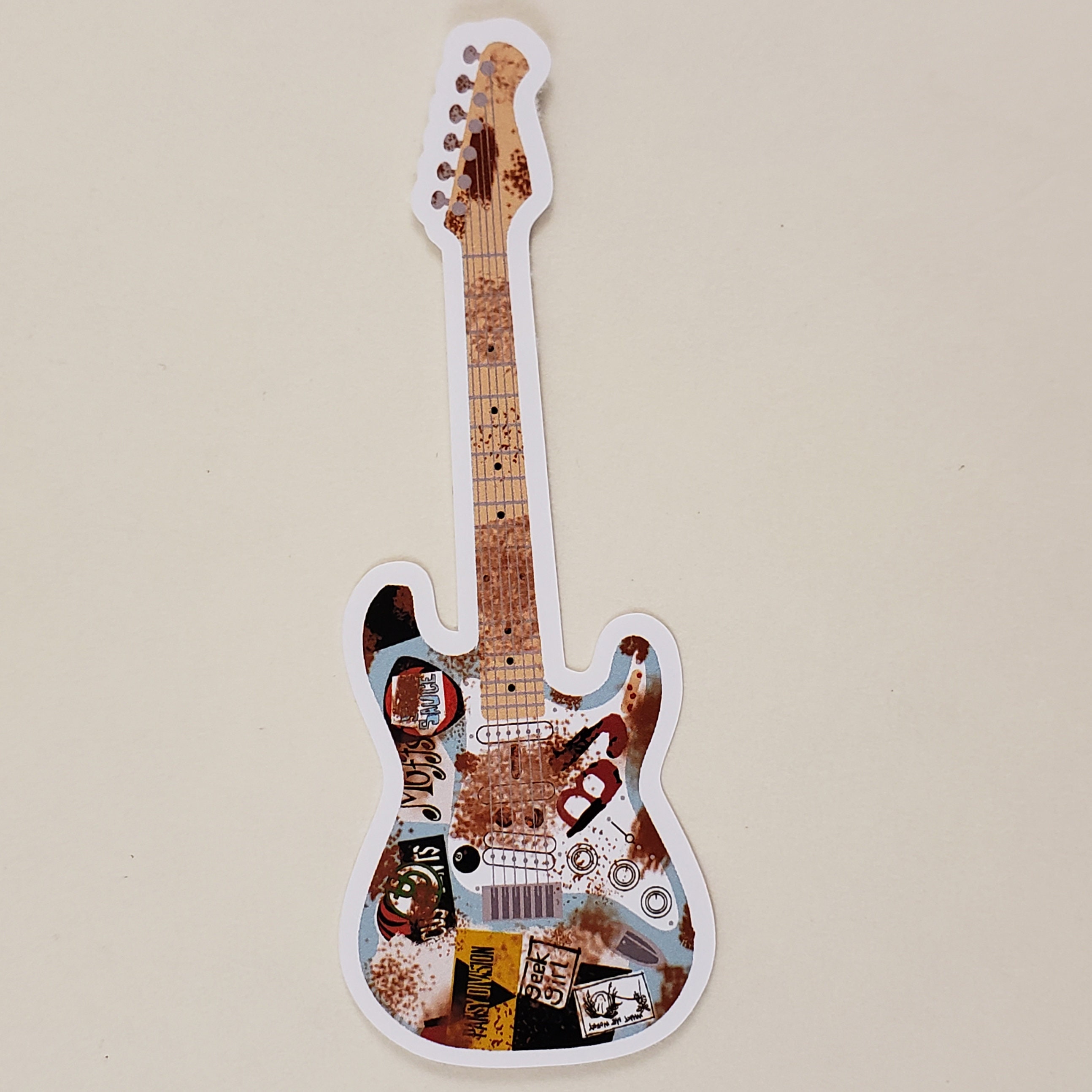 Sticker Billie Joe Armstrong Guitar Blue Muddy Woodstock Green - Etsy