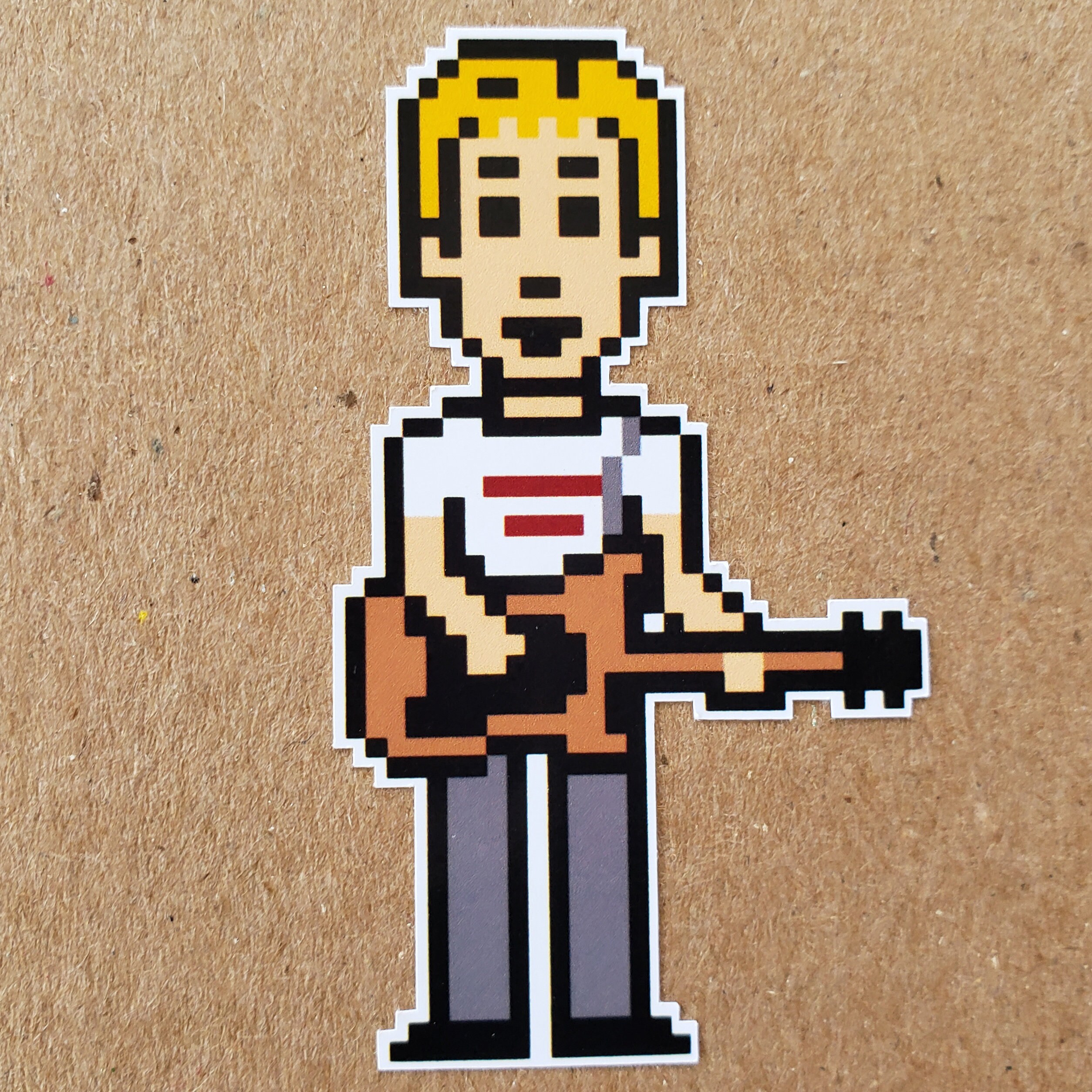 Sticker Pixelated Green Day Set of 3 Woodstock Dookie Glossy 2.5 Two ...