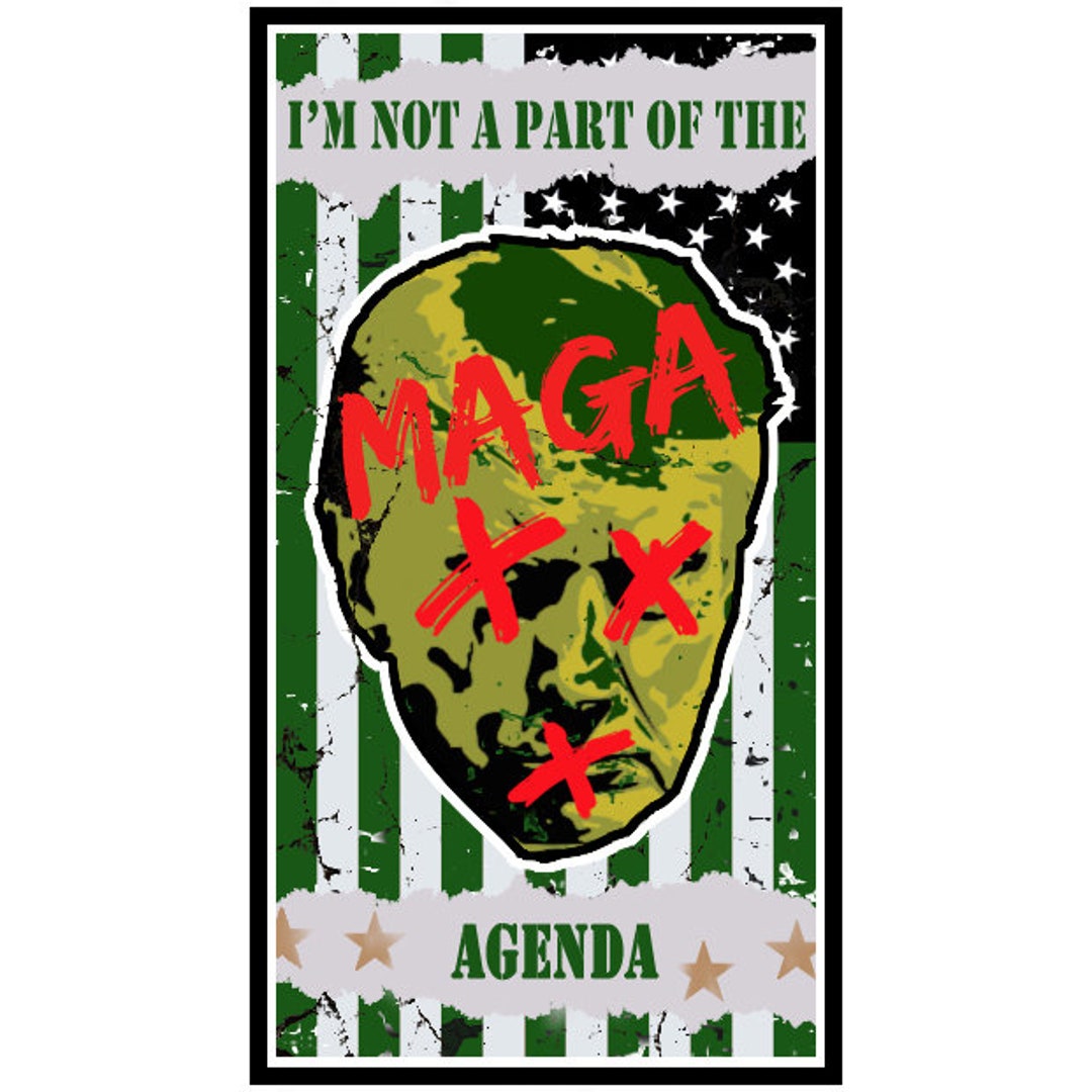 Sticker I'm Not a Part of the MAGA Agenda Green Day American Idiot ...
