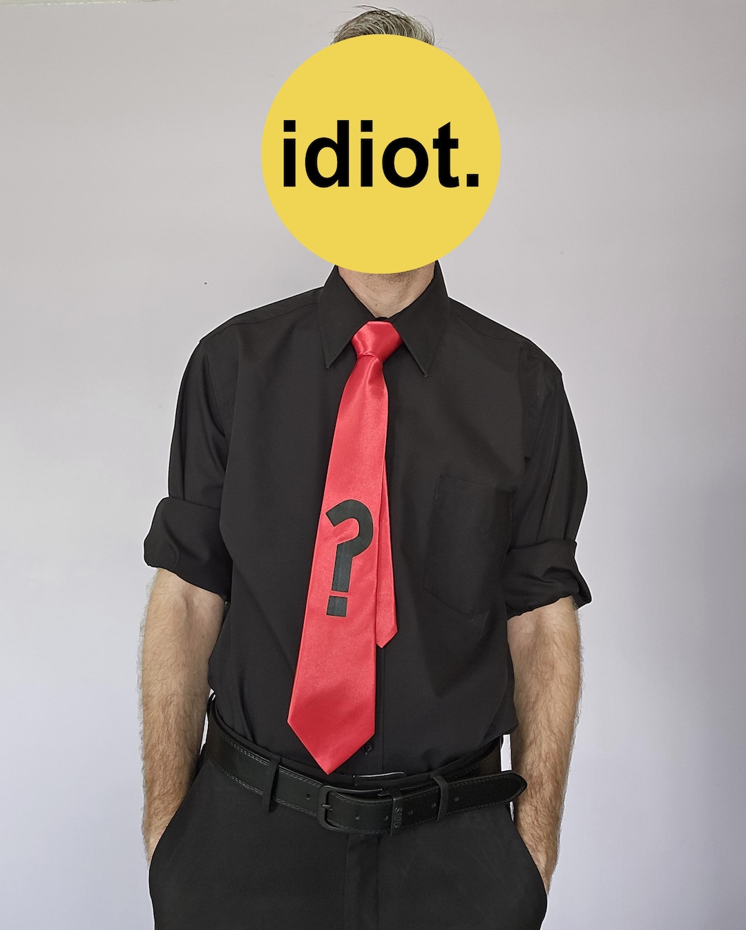 Red Question Mark Necktie Like Billie Joe Armstrong Green Day at ...