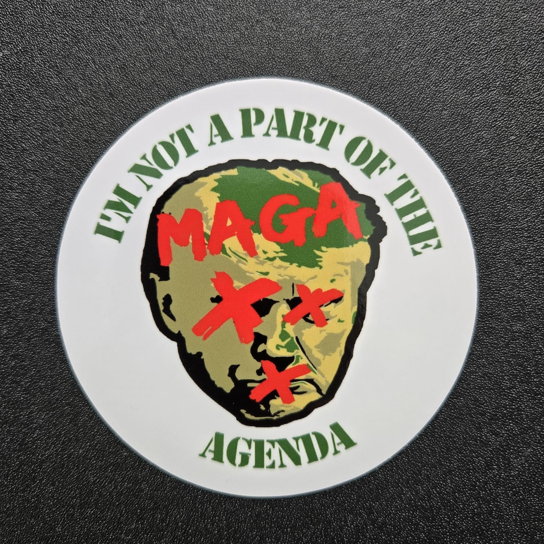 American Idiot Inspired Sticker: Anti-maga Agenda Vinyl Decal - Etsy