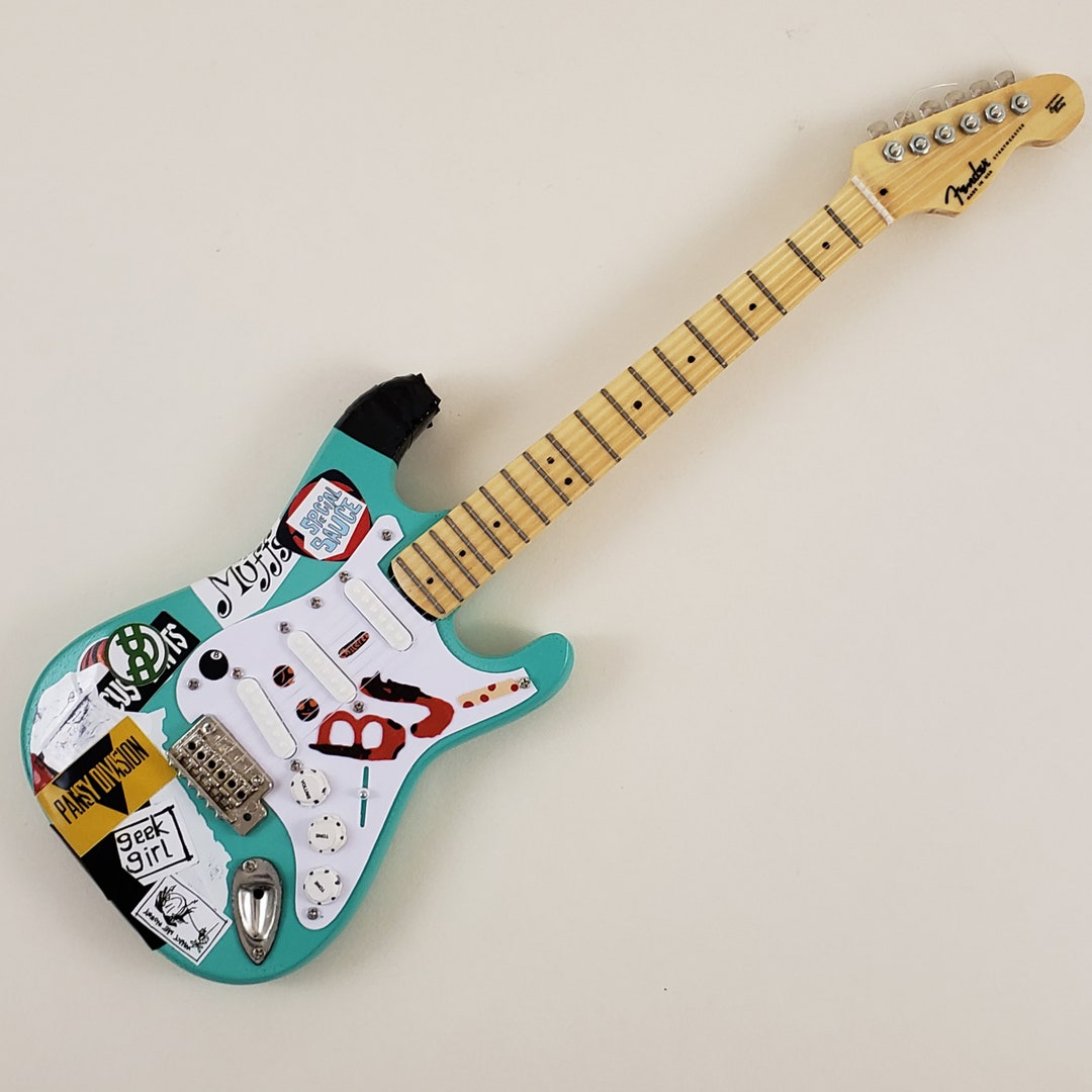 Custom Billie Joe Armstrong Mini Guitar Blue From Green Day 1994 ...