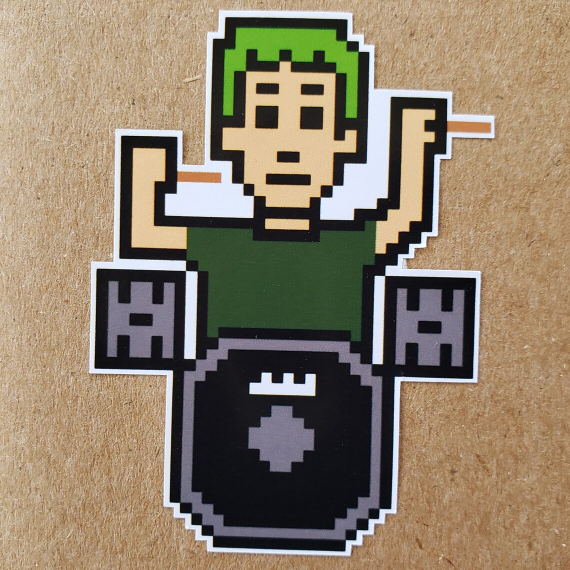 Green Day Pixel Art Glossy Sticker Set - Woodstock Dookie (2.5") - Etsy