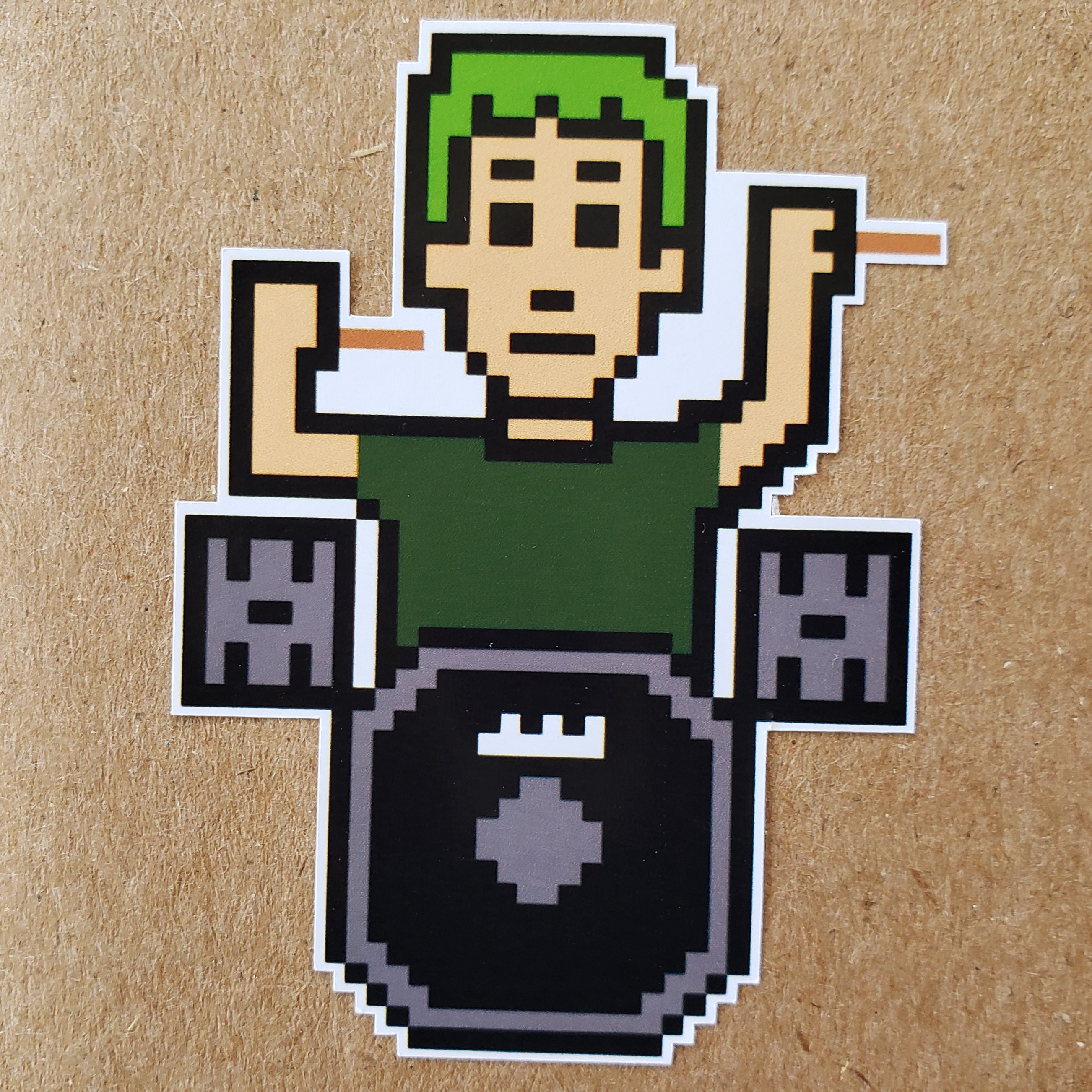 Sticker Pixelated Green Day Set of 3 Woodstock Dookie Glossy 2.5 Two ...