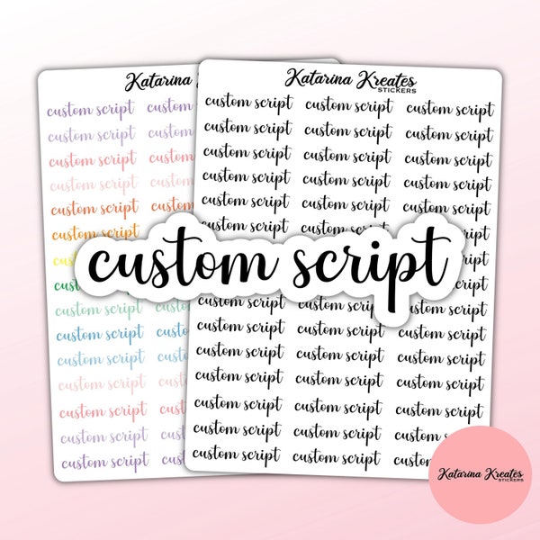 Custom Script - Etsy