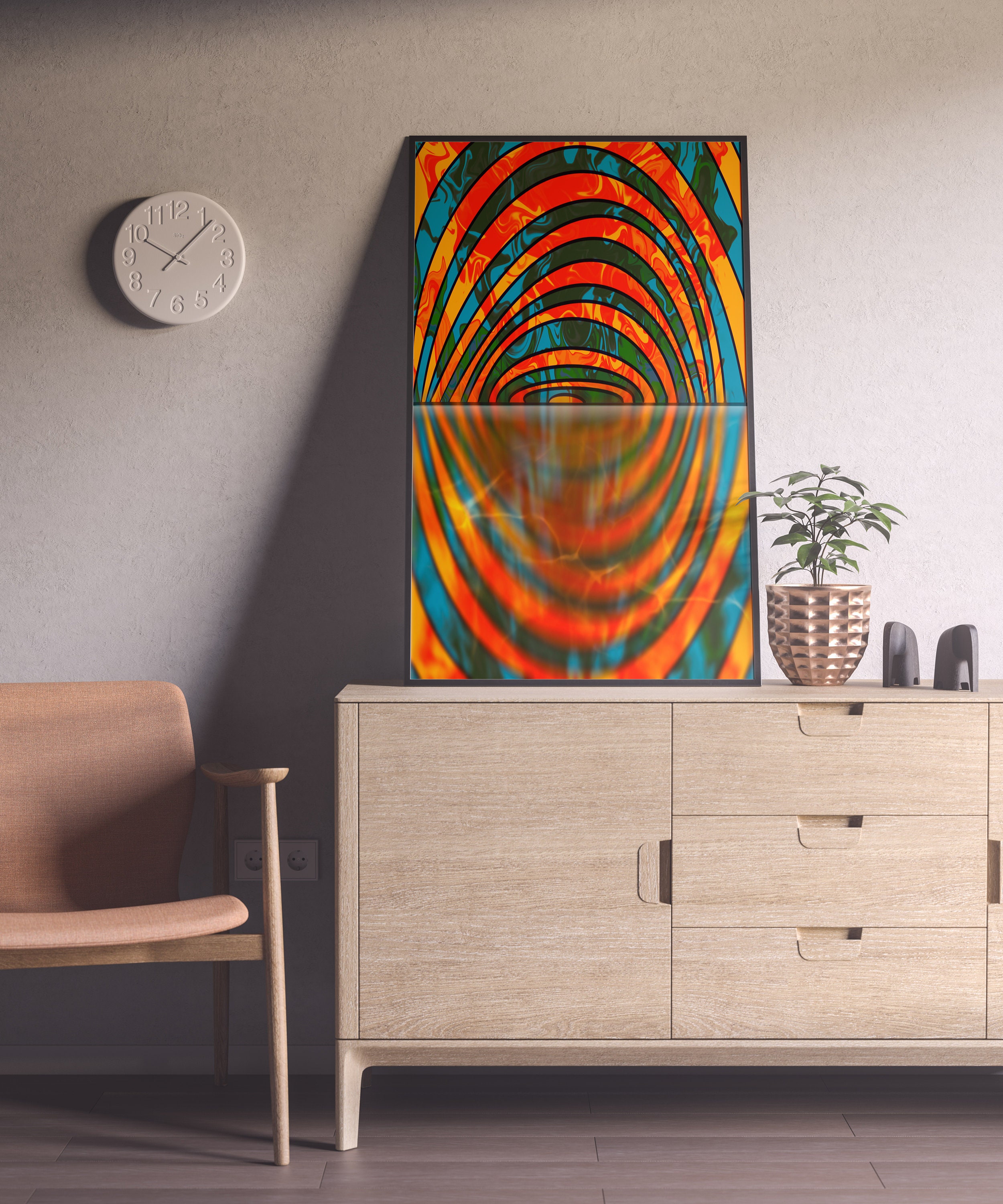 Pattern Abstract Water Reflection Art / Mirror Reflection Abstract Art ...