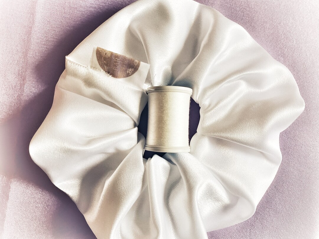 Silky Satin Scrunches, Large Satin Scrunches Smooth Hair Tie, Handmade ...
