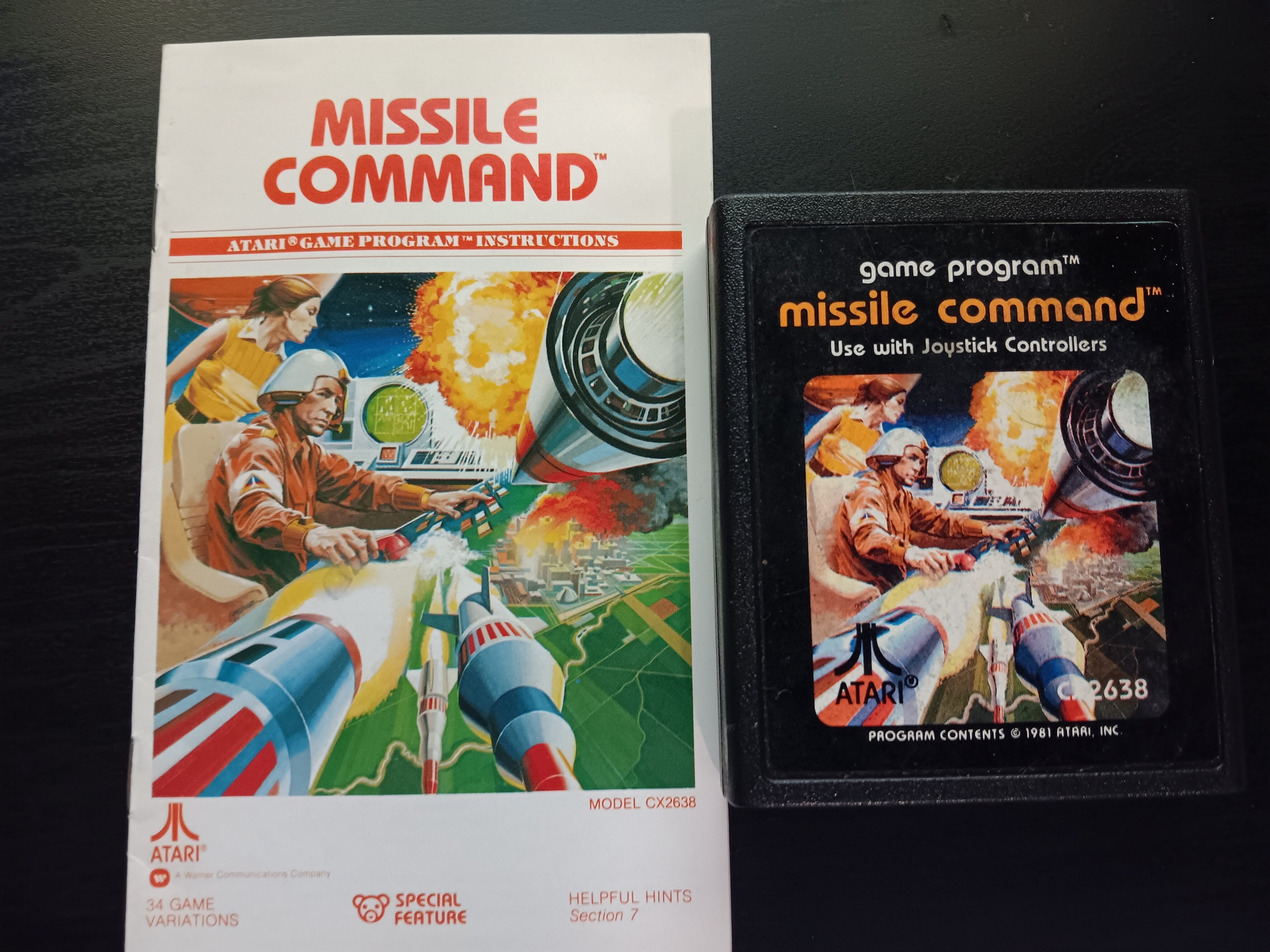 Vintage Missile Command Atari Video Game and Manual - Etsy