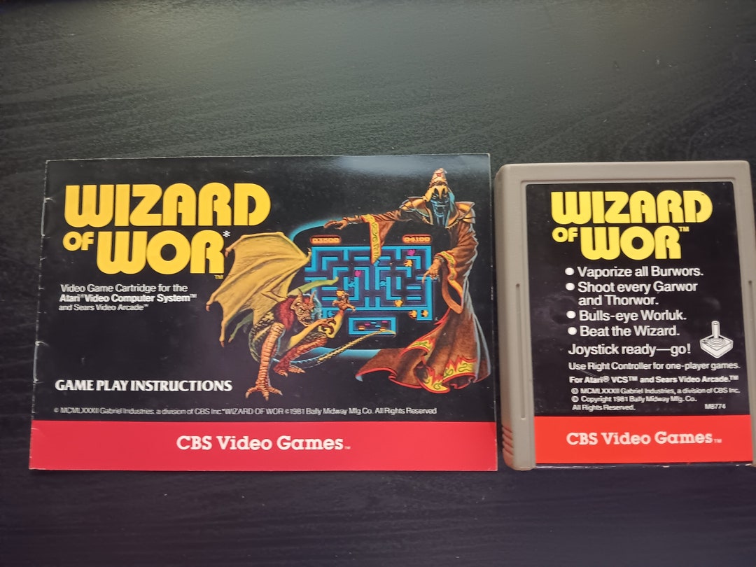 Vintage Wizard of War Atari Video Game and Manual - Etsy