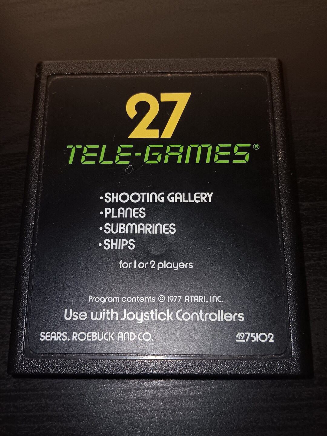 Target Fun Sears 27 Tele-games Vintage Atari Video Game Cartridge - Etsy