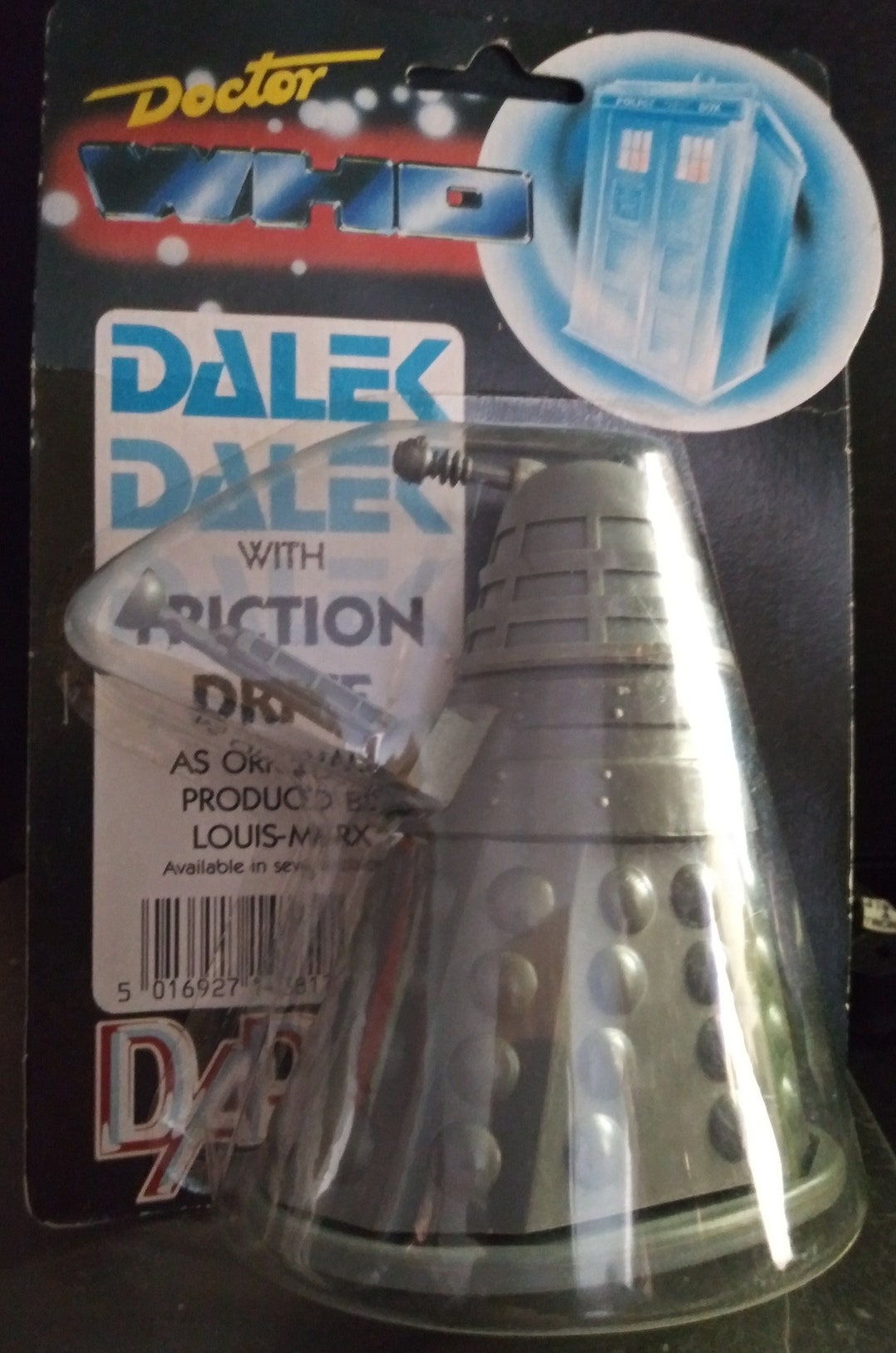 Doctor Who Dapol ALL GRAY Louis Marx Friction Drive Dalek Action Figure ...