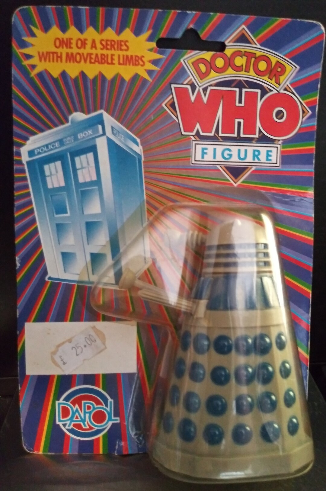 Doctor Who Dapol Gray W/blue Dalek Action Figure BNOC New - Etsy