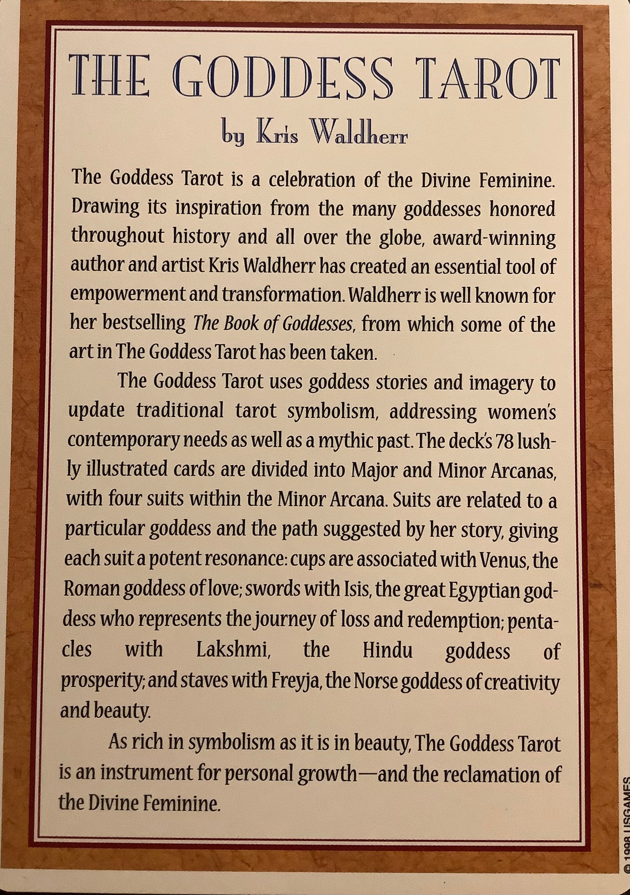 Goddess Tarot Deck - Etsy