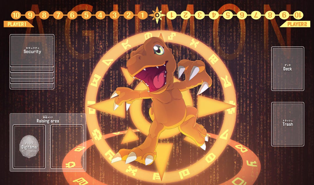 Digimon Adventure Series Single Player Playmat Digimon Card Game TCG ...