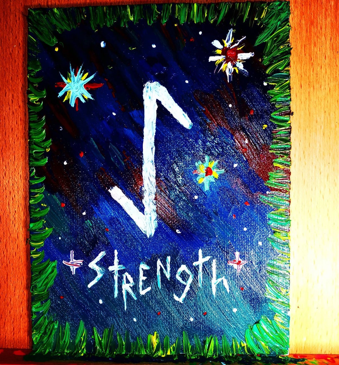 Strength Rune Painting - Etsy