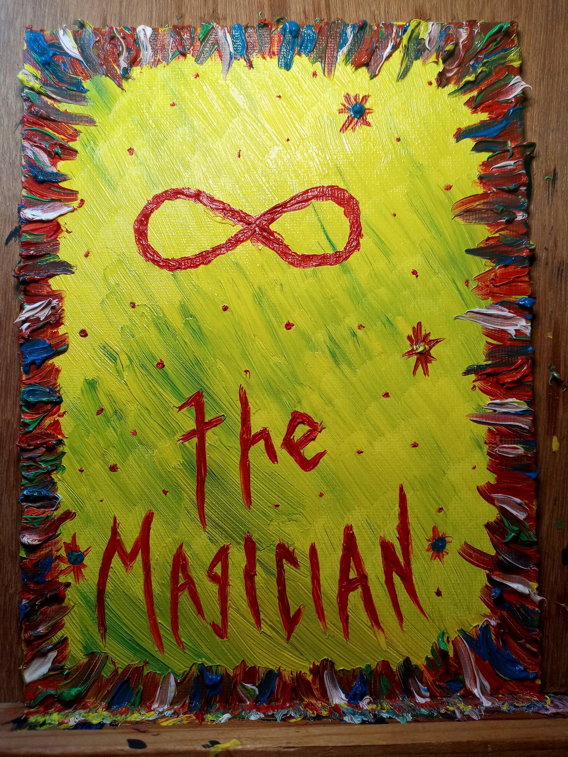 Oil Painting Tarot Card the Magician Magic Based Art - Etsy