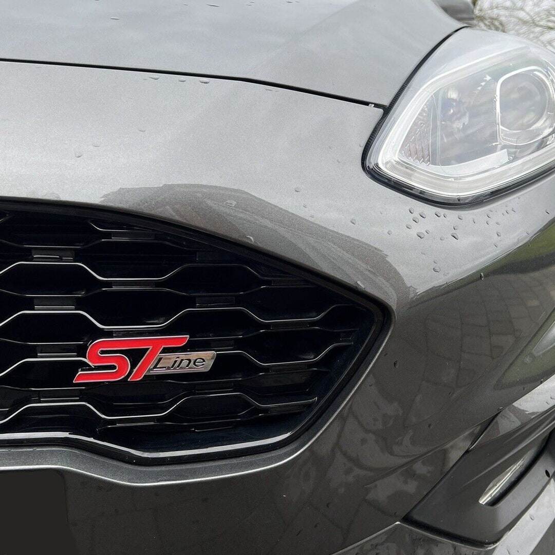 Ford ST Line Badge Red / Silver Grille Focus Puma Fiesta Performance ...