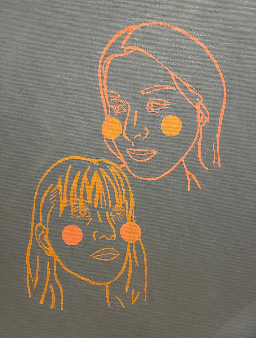 Custom Couple Contour Painting - Etsy