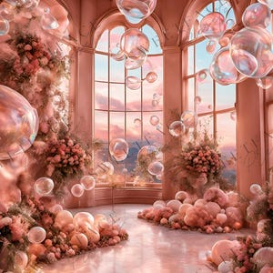 Enchanting Soap Bubbles Wedding Backdrops Bundle- Soap Bubbles Backdrop ...