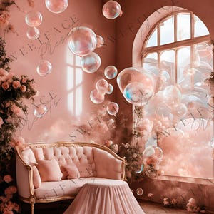 Enchanting Soap Bubbles Wedding Backdrops Bundle- Soap Bubbles Backdrop ...