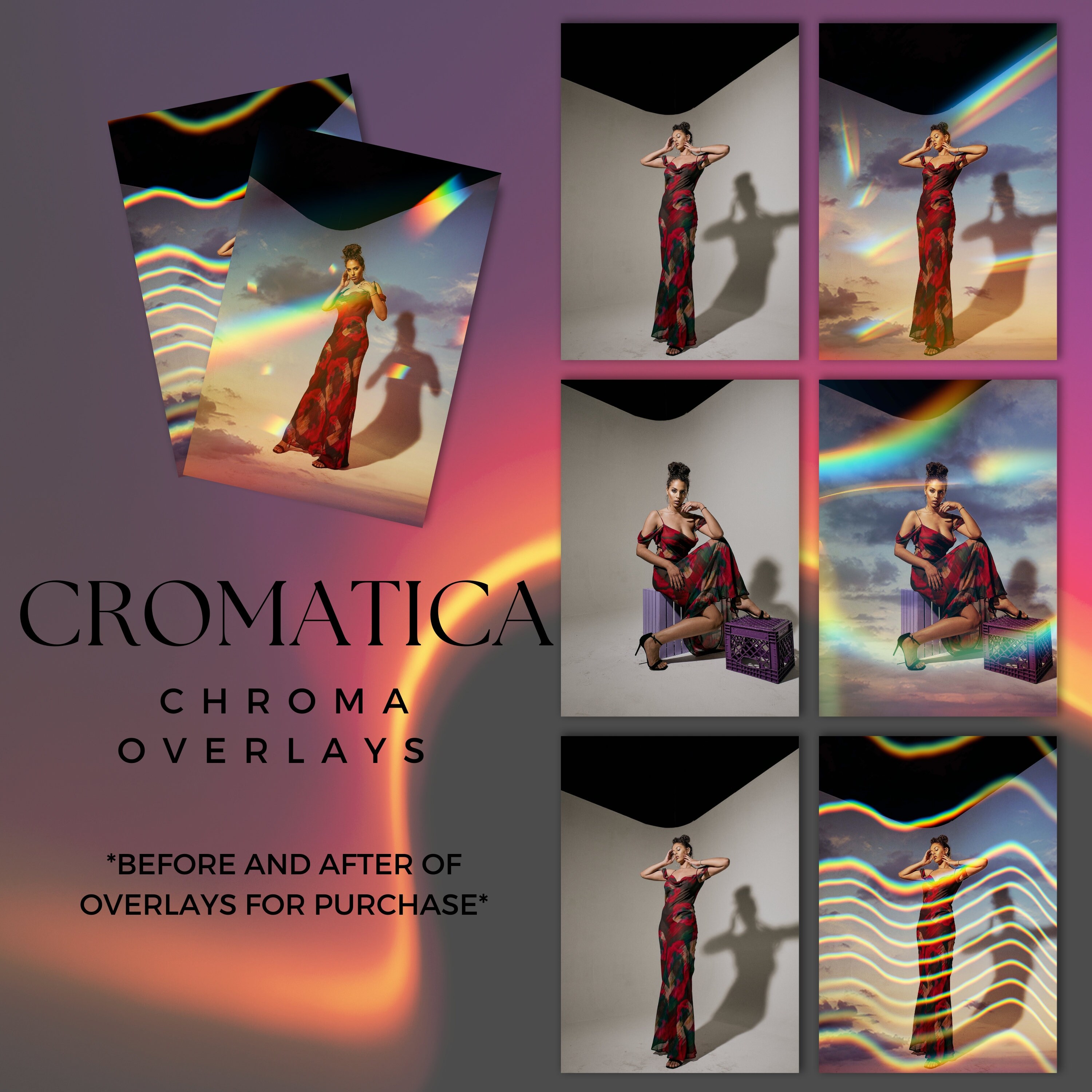 50 Chromatic Overlays, Chromatic Overlays, JPG Overlays, Video Overlays ...