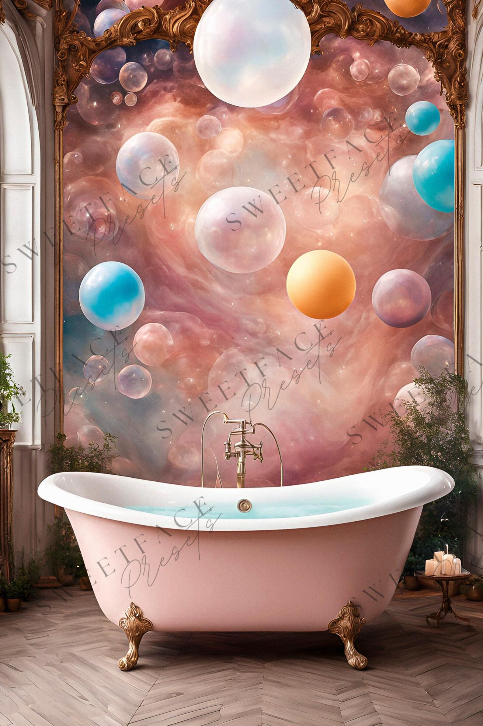 Bubble Bath Backdrop Bundle, Bubble Bath Background, Wedding Backdrop ...