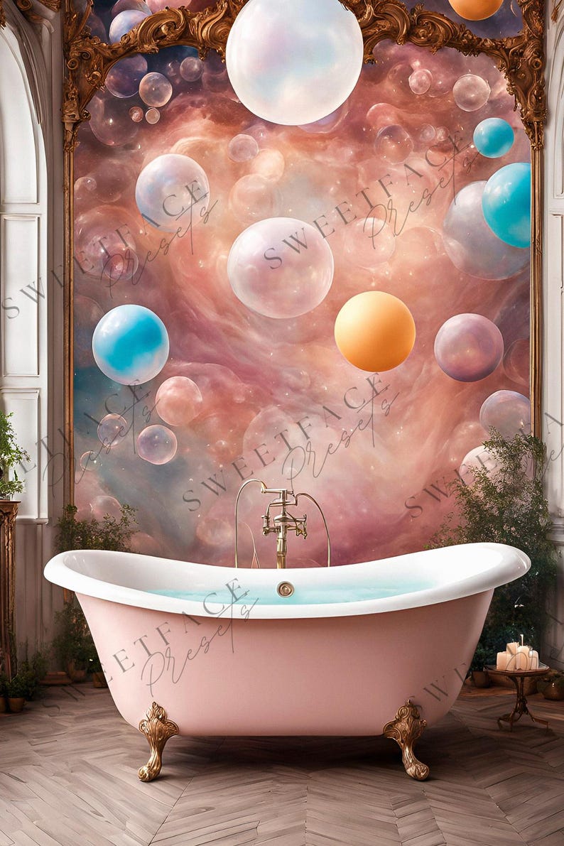 Bubble Bath Backdrop Bundle, Bubble Bath Background, Wedding Backdrop ...
