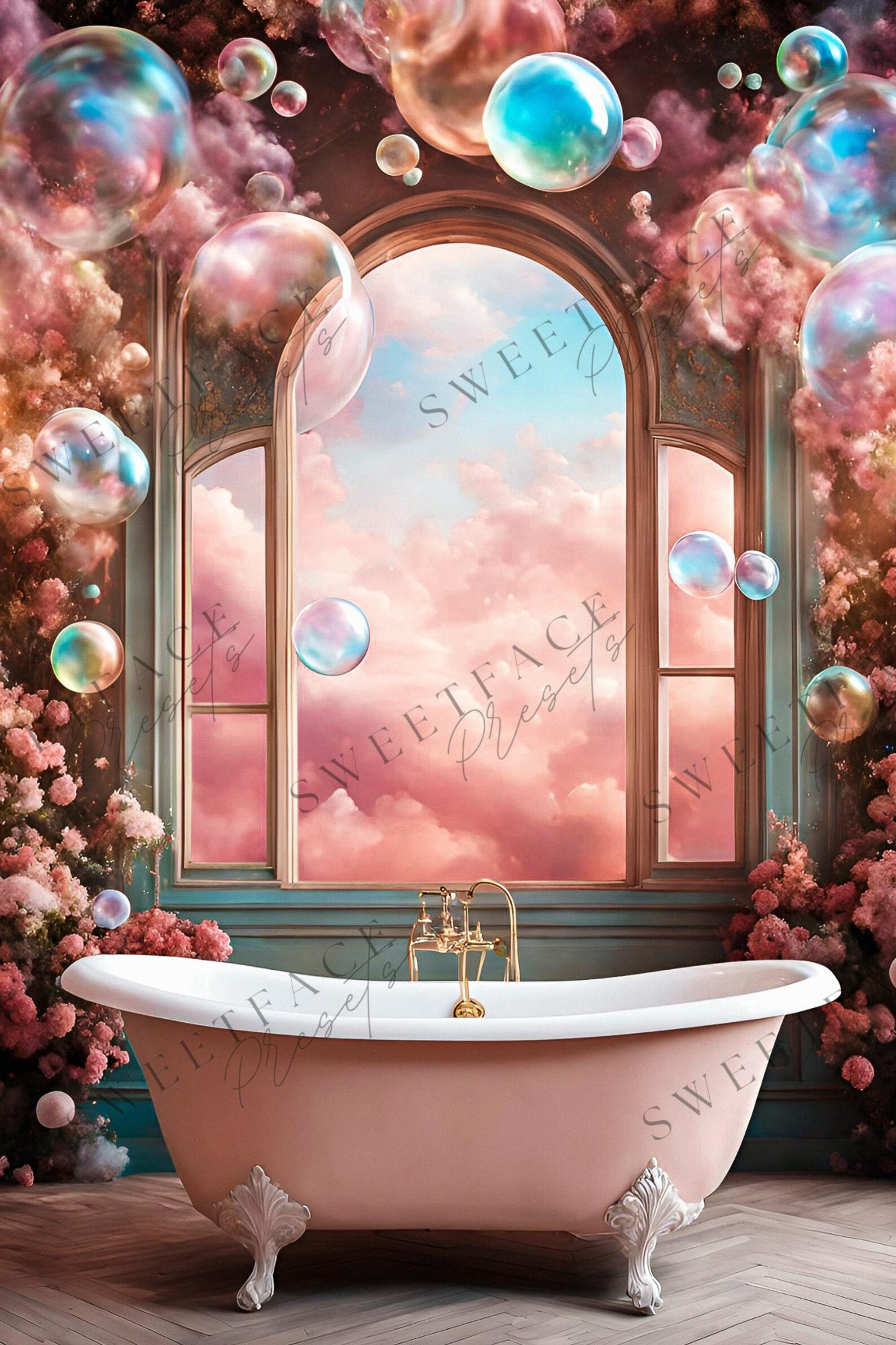 Bubble Bath Backdrop Bundle, Bubble Bath Background, Wedding Backdrop ...