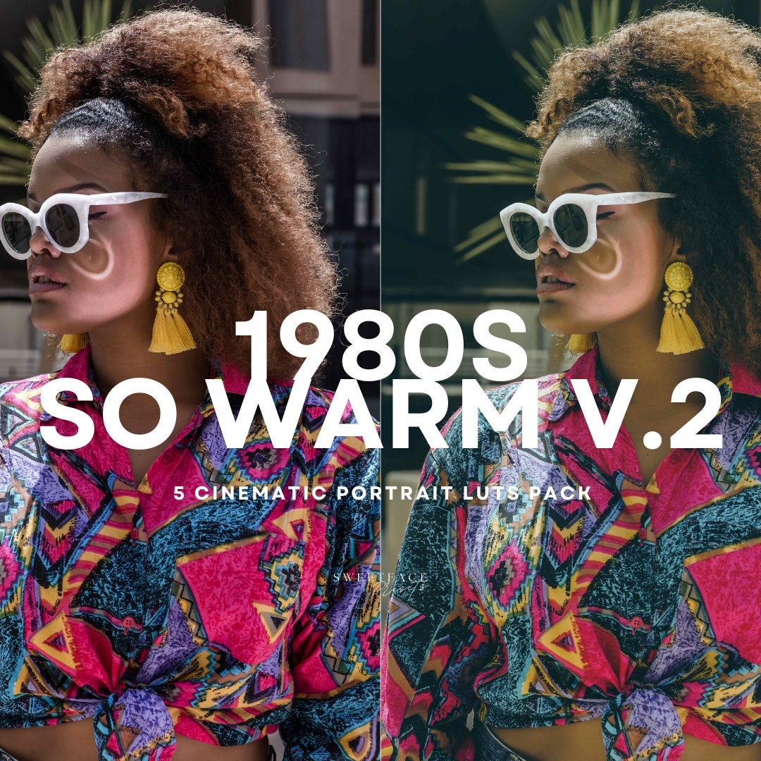 5 Pack 1980s so Warm V.2 Luts Color Grading Mini Pack Photo and Video ...