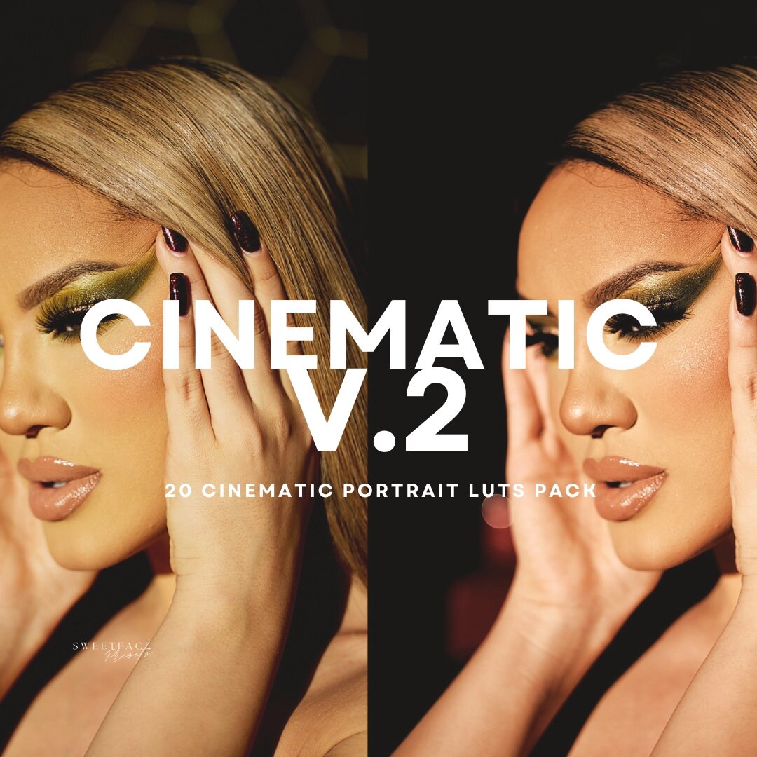 20 Cinematic Portrait Luts V.2 Color Grading Photo and Video - Etsy