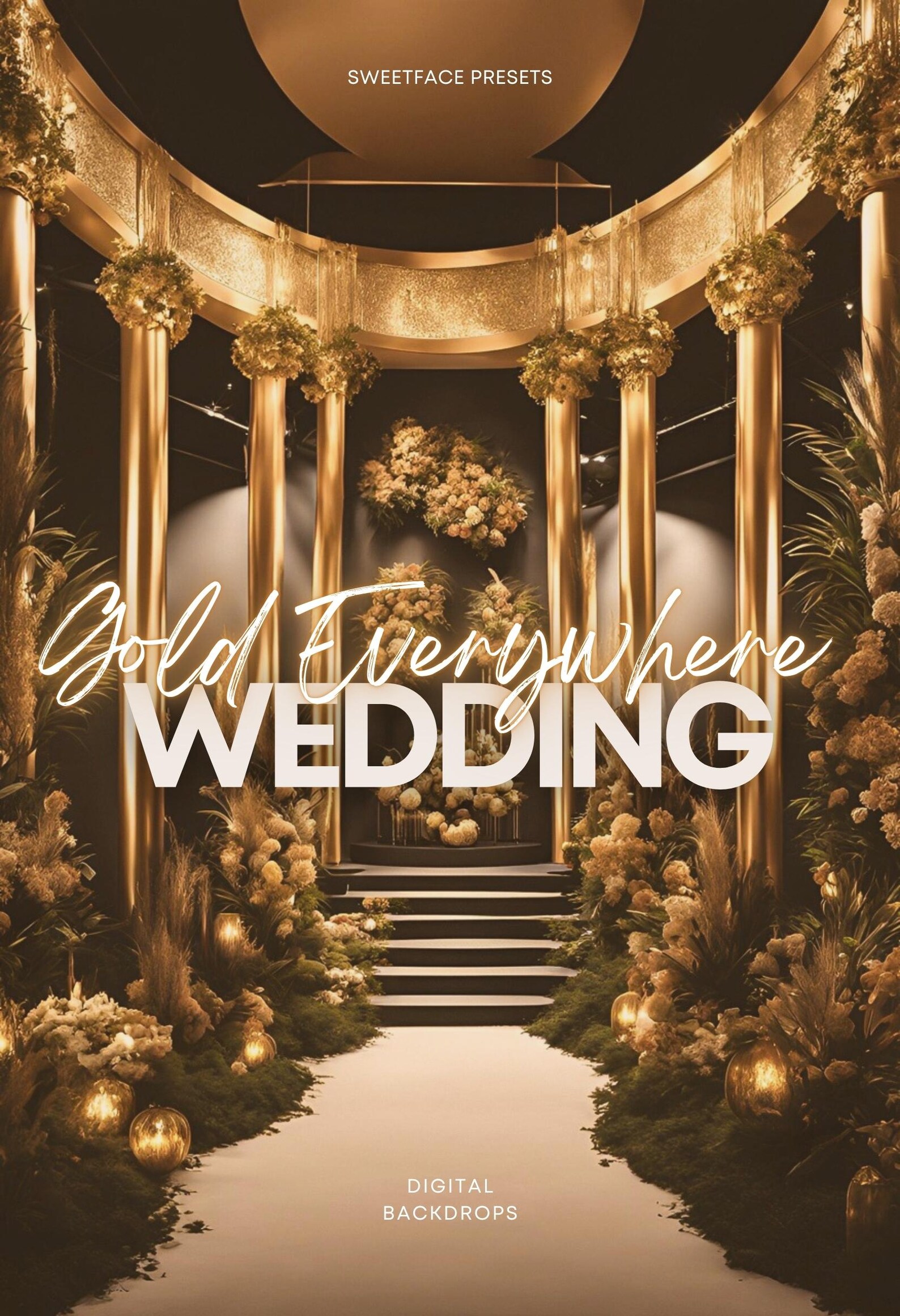 Black and Gold Wedding Backdrop, Maternity Backdrop, Wedding Backdrop ...