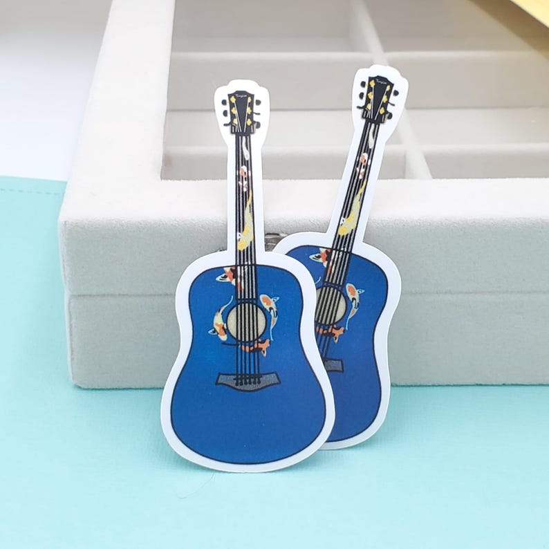 Koi Fish Guitar Sticker - Etsy
